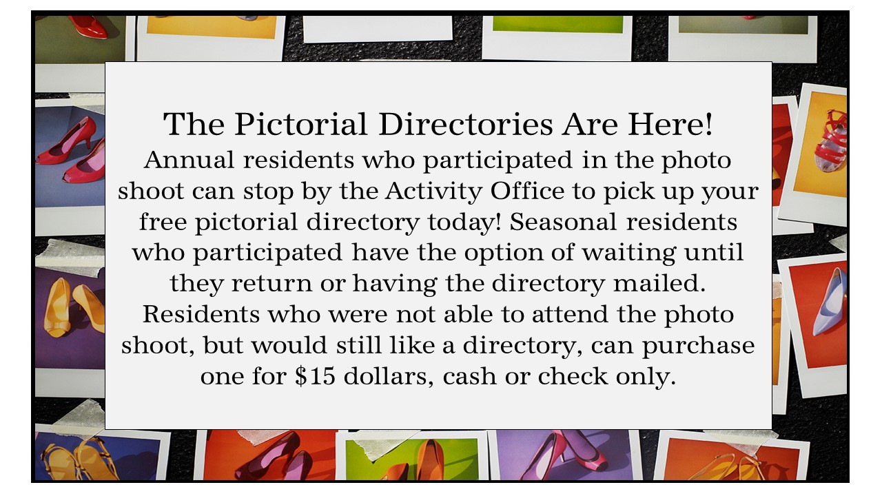 Pictorial Directories Are Here! – Victoria Palms Online Blog